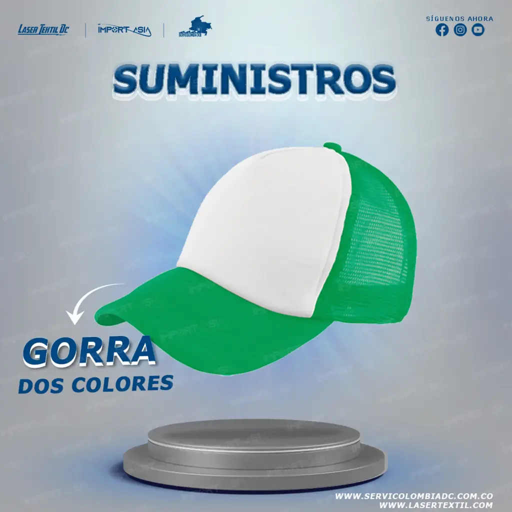 Gorra de malla sublimable | IMPORT ASIA
